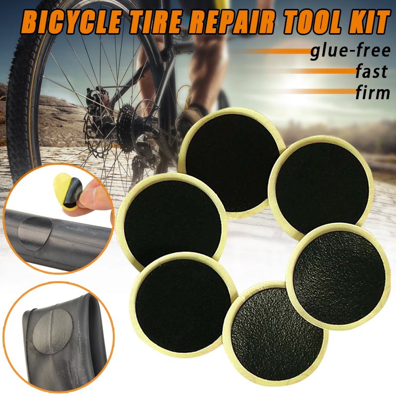 6Pcs Bike Ultra Thin Tire Patches Fast Repair Tools without Glue ...