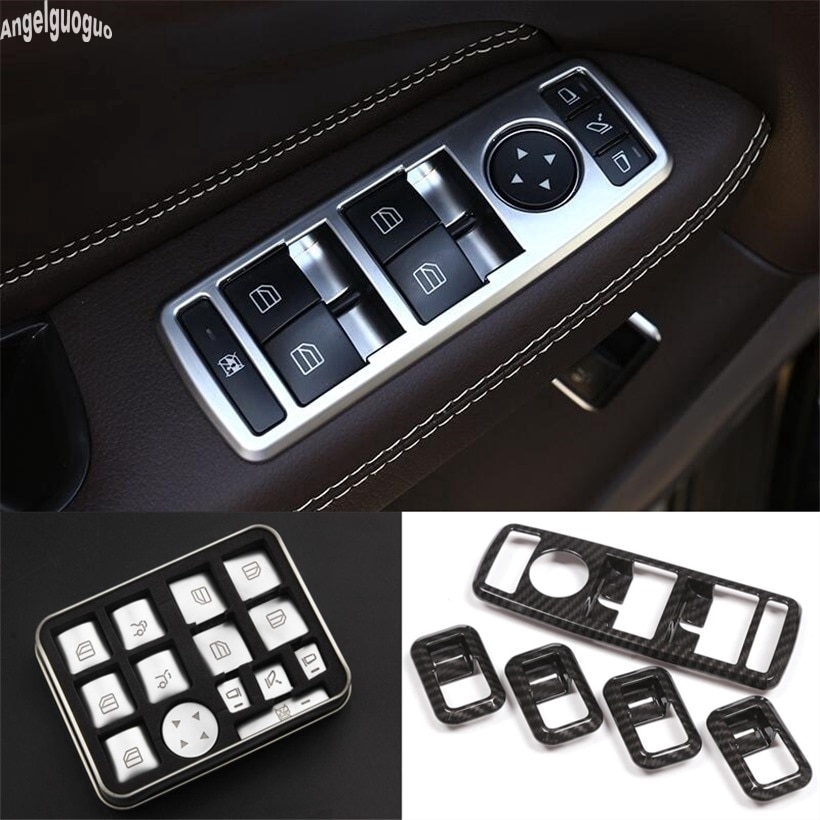 Car Window Glass Lift Button Switch Covers For Mercedes Benz W204 A B C ...
