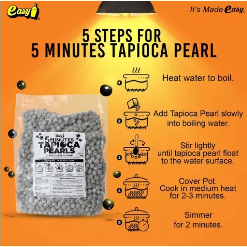 EASY BRAND - 5 Minutes Tapioca Pearl 1KG | Shopee Philippines
