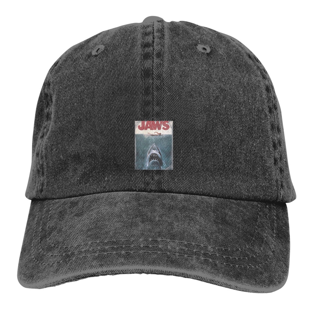 GUIJING Jaws Shark Movie Poster Classic Style Baseball Cap All Cotton ...