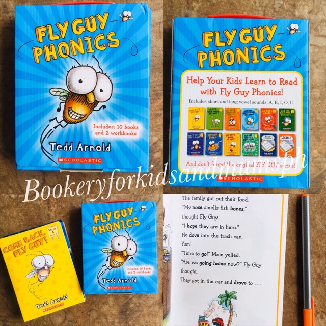 Fly Guy Phonics boxed set, php600 10 books plus 2 workbooks | Shopee ...