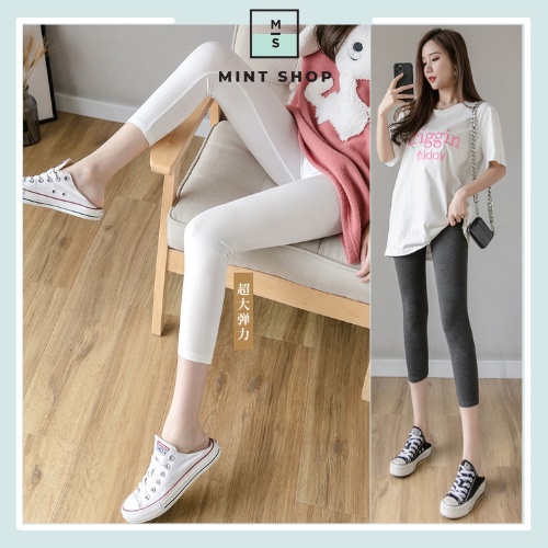 Leggings Summer Sport Slim Korean Style Sport Leggings Under Knee ...