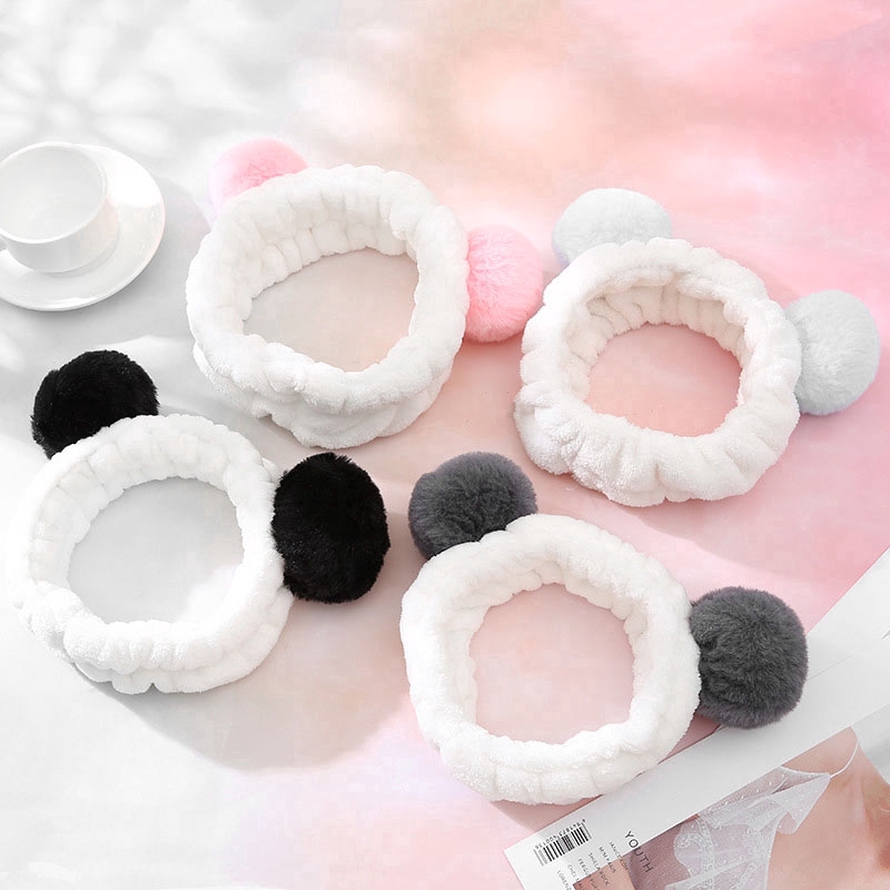 Panda Headband Makeup Face Wash Hair Band Cute Korean Hair Accessories ...