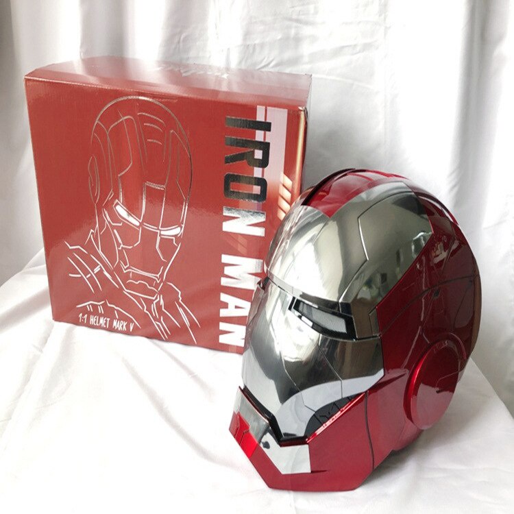 Marvel - Electric Iron Man Mk5 Cosplay Helmet, Multi-Piece Opening and ...