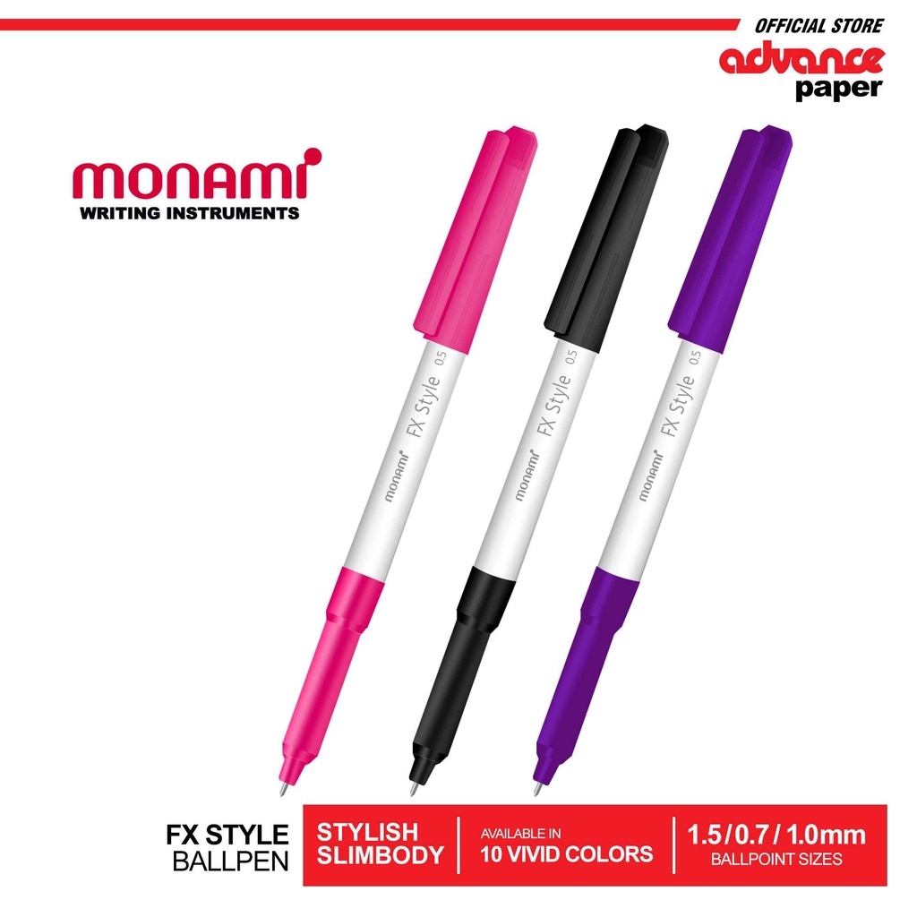 Monami FX Style Ballpen (0.5mm) | Shopee Philippines
