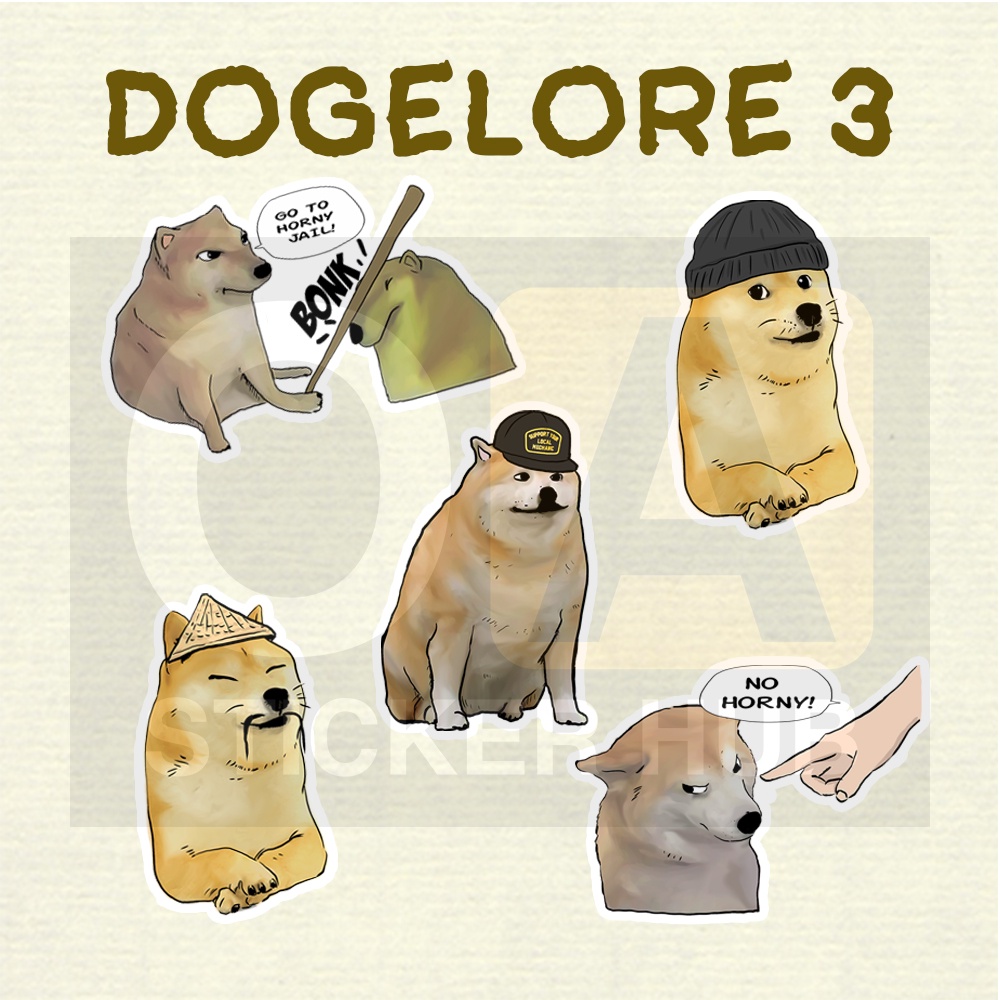 DOGELORE/CHEEMS STICKERS 3 | Shopee Philippines