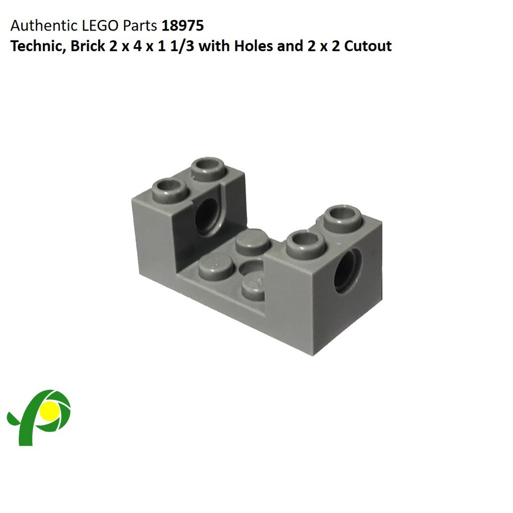 LEGO Parts 18975 Technic, Brick 2 x 4 x 1 1/3 with Holes and 2 x 2 ...