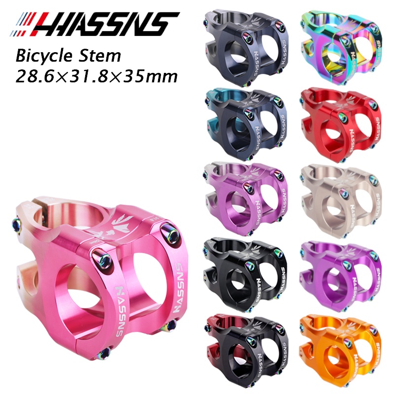 HASSNS 35mm MTB Stem - 31.8mm Aluminum Alloy Handlebar Riser for ...