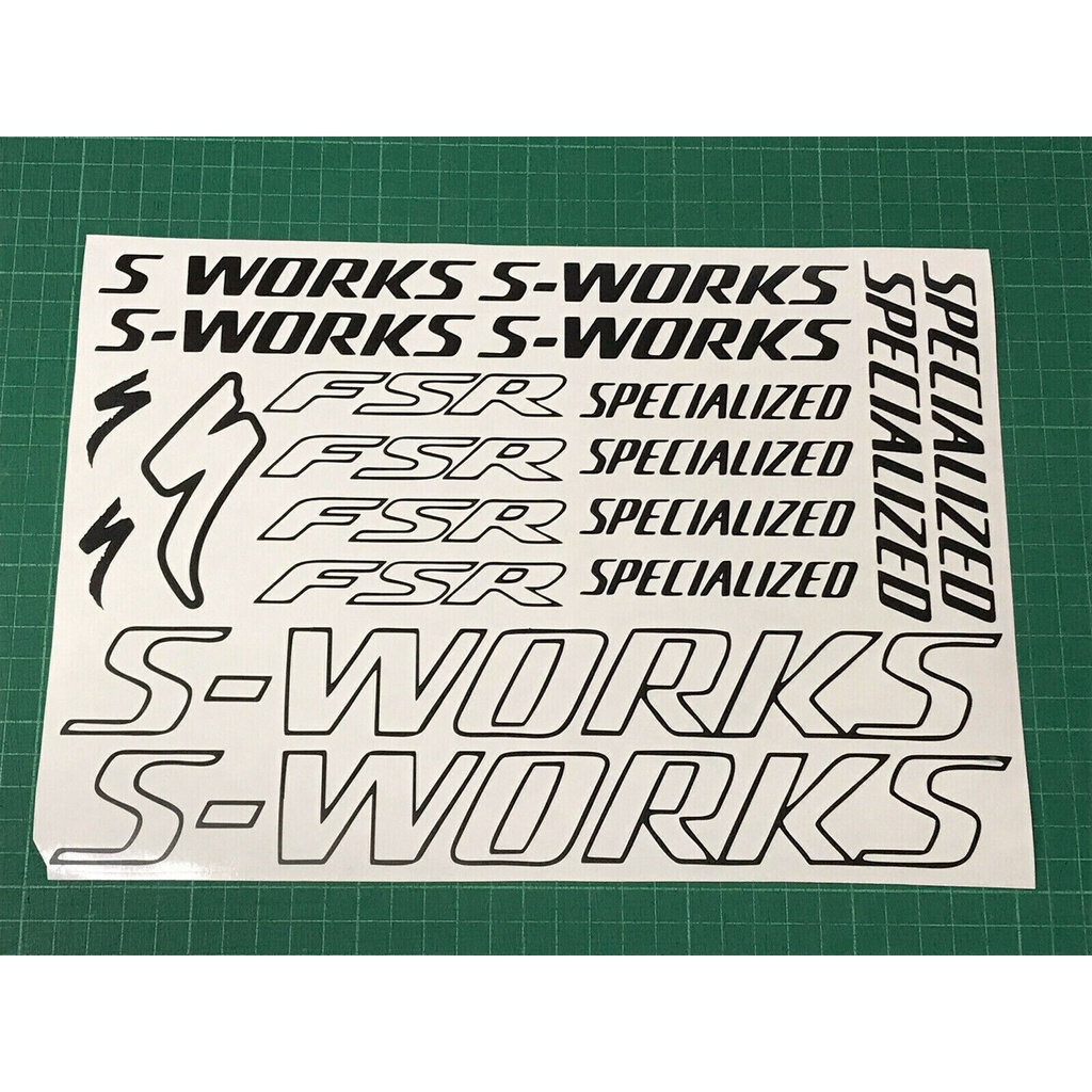 1Set SPECIALIZED FSR S WORKS Cycling Stickers Decals Colour Bike Frame ...