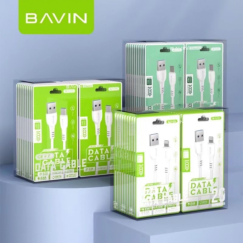 BAVIN CB221 2.4A USB Fast Charing Data Cable Rounded Strong Cable Wire ...