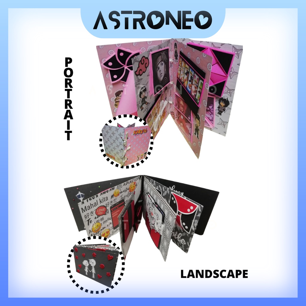 Scrapbook Custom pages Personalized Handmade Gift Anniversary Monthsary ...