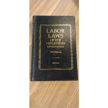 CODAL-LABOR LAW OF THE PHILIPPINES (LAWYERS EDITION)2020 | Shopee ...