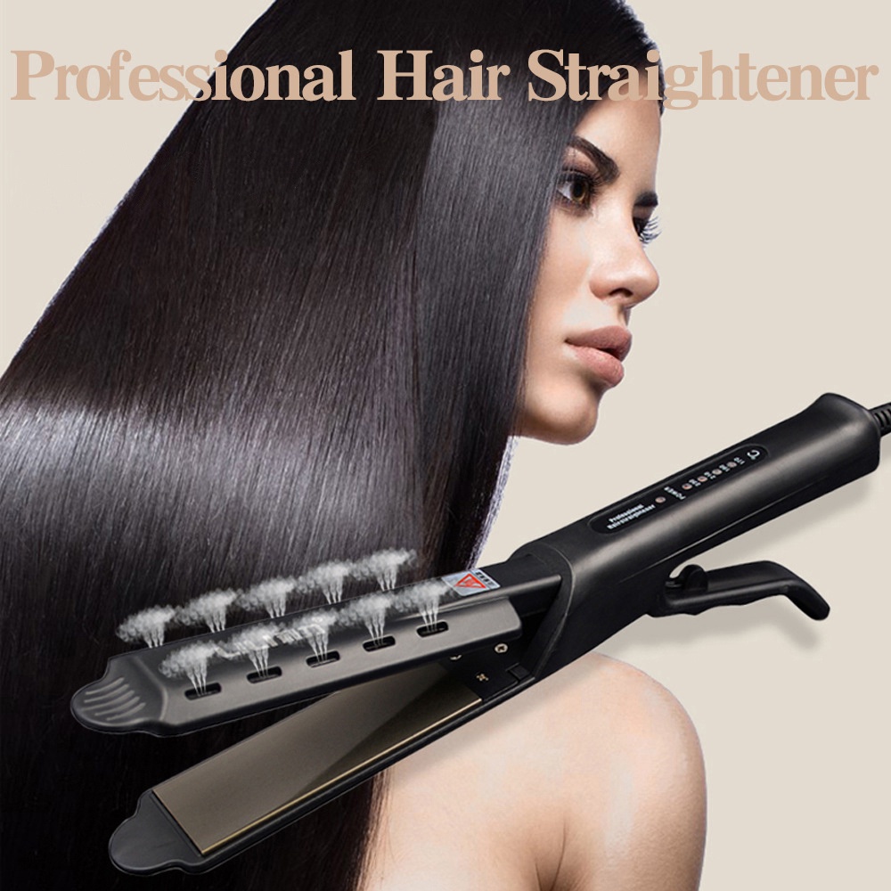 Quick heating hair straightener, steam splint hair straightener ...