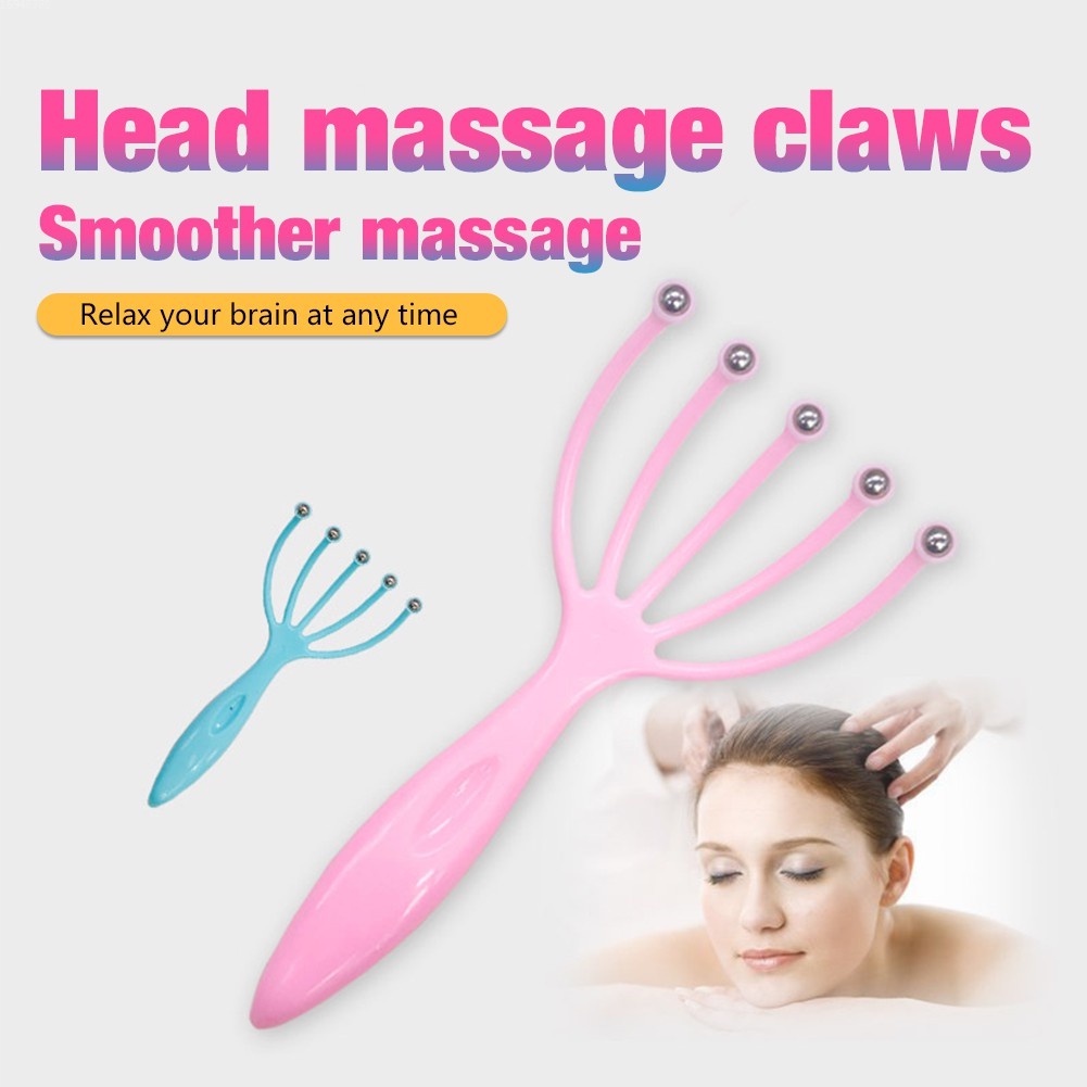 SZZ Scalp Massager Steel Ball Head Massage Relaxation Five Finger ...