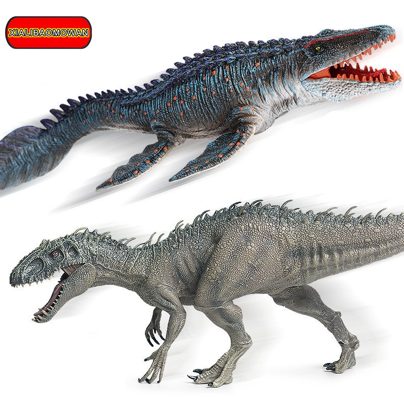 Jurassic Solid Simulation Mosasaurus Tyrannosaurus Rex Ancient Ocean ...