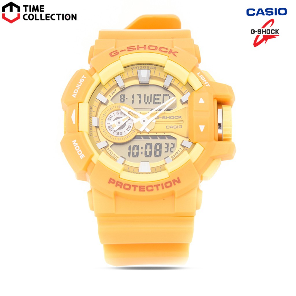 Casio G-shock GA-400A-9A Digital Analog Rubber Strap Watch For Men | Shopee Philippines