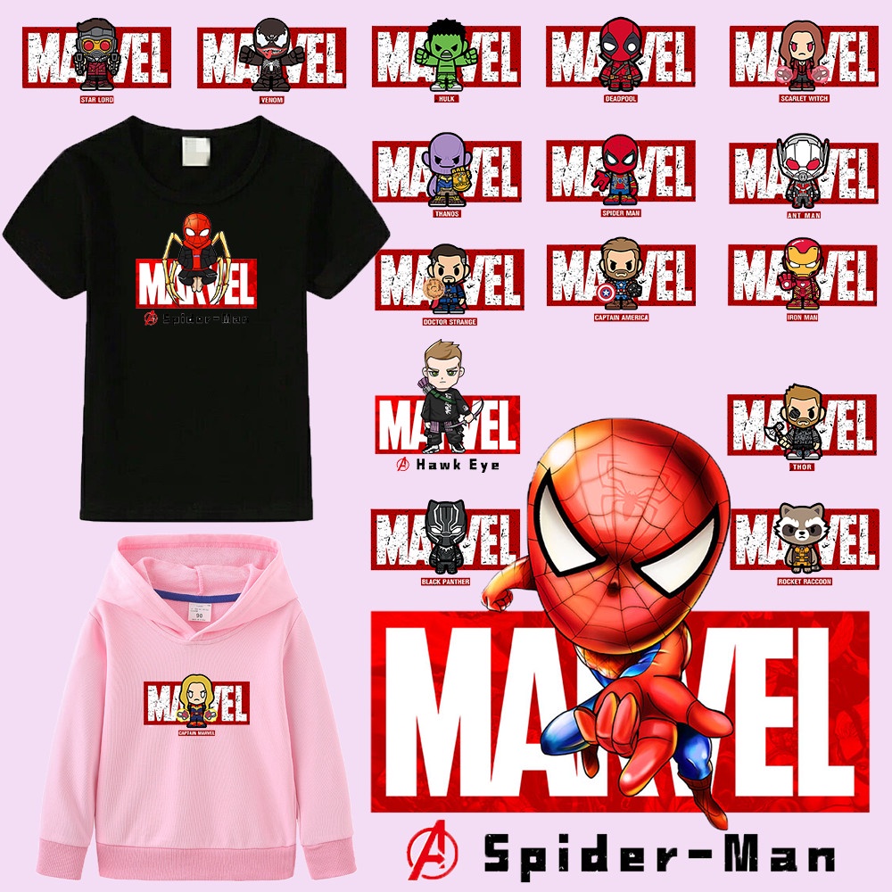 Marvel Spiderman Iron on Patches for Clothes Heat Transfer Thermal ...