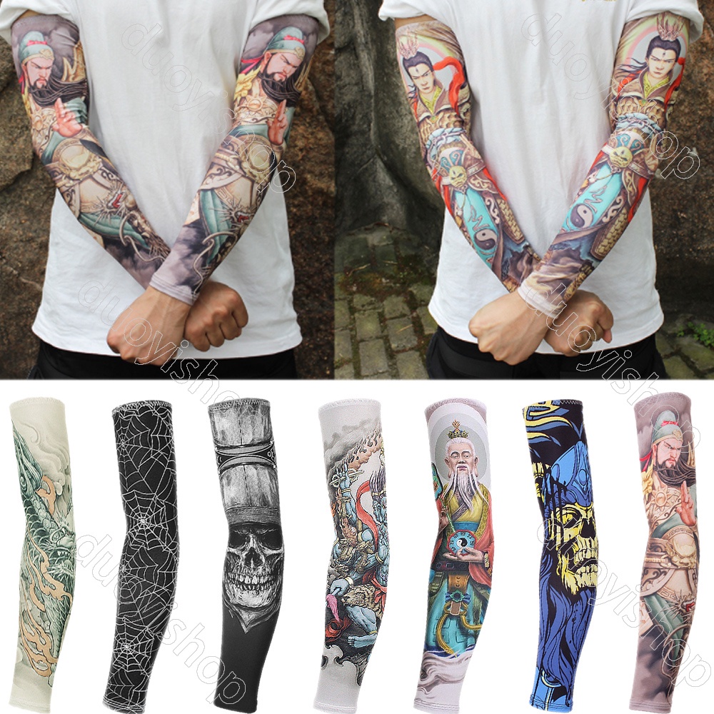 Set 1 Pair Anti-UV/Dust Hand Sock Arm Sleeves Ice Silk Fishing ...