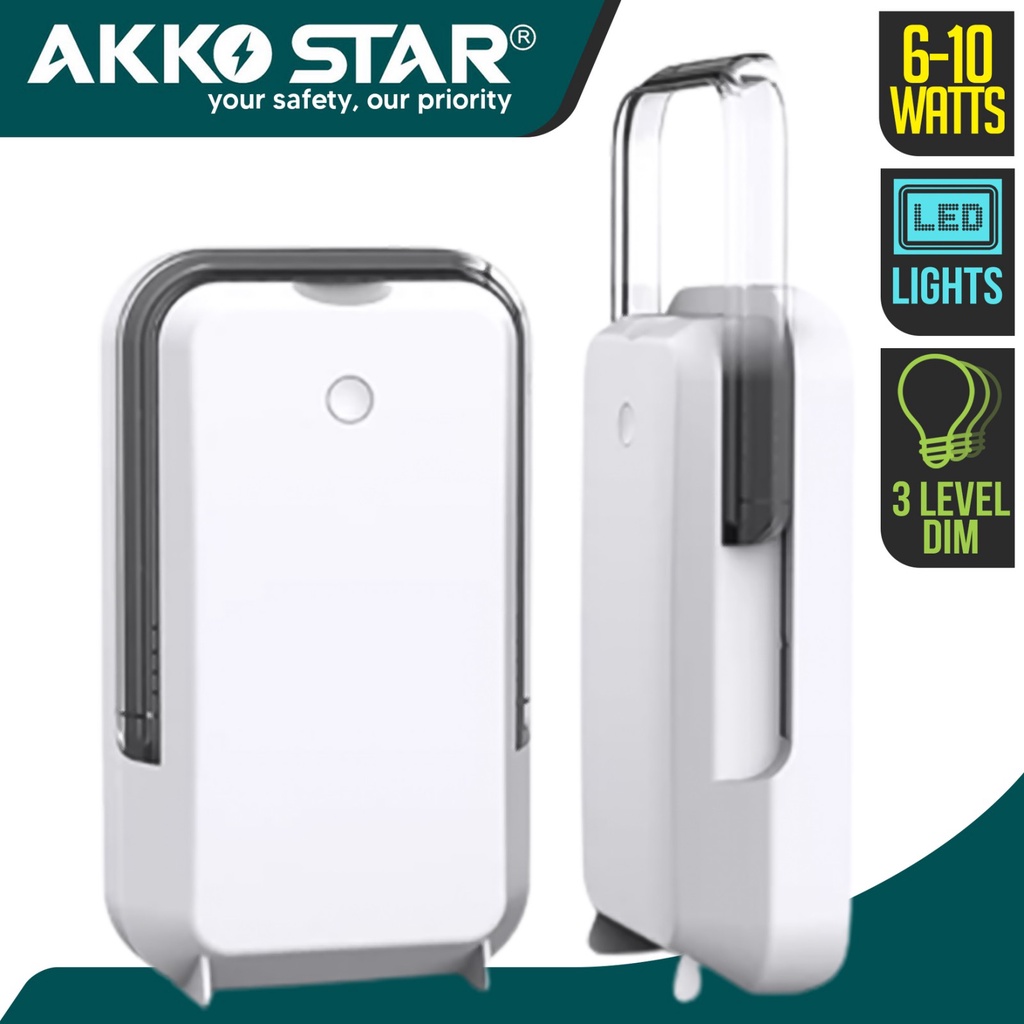 AKKO STAR 2 in 1 High Power Power Bank & Rechargeable LED Emergency ...