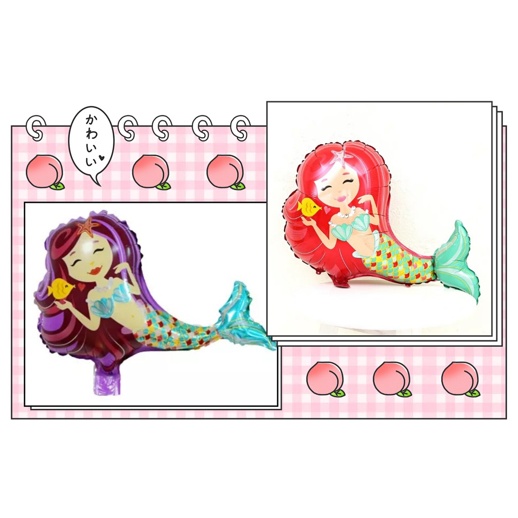 14 inches Sea world mermaid Violet and Red Little Mermaid party ...