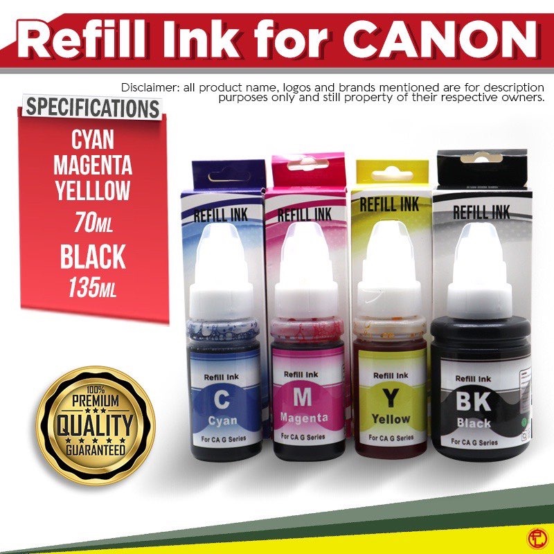 Canon Refill Ink G-Series Printer G1800 G2800 G3800G G1810 // Model: Gi ...