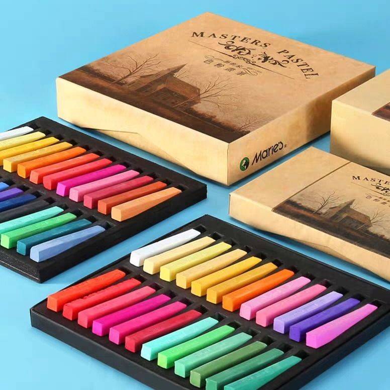 Pigment Marley color chalk 12/24/36/48 color low adhesion smooth soft ...