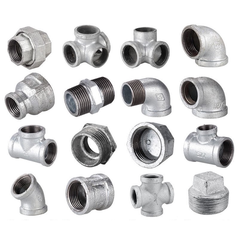 Steel / Galvanized fittings Elbow ,tee ,coupling ,cap ,plug, 1/2"inch ...