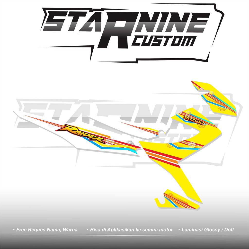 Satria Raider sticker striping Satria Raider decal Satria striping ...