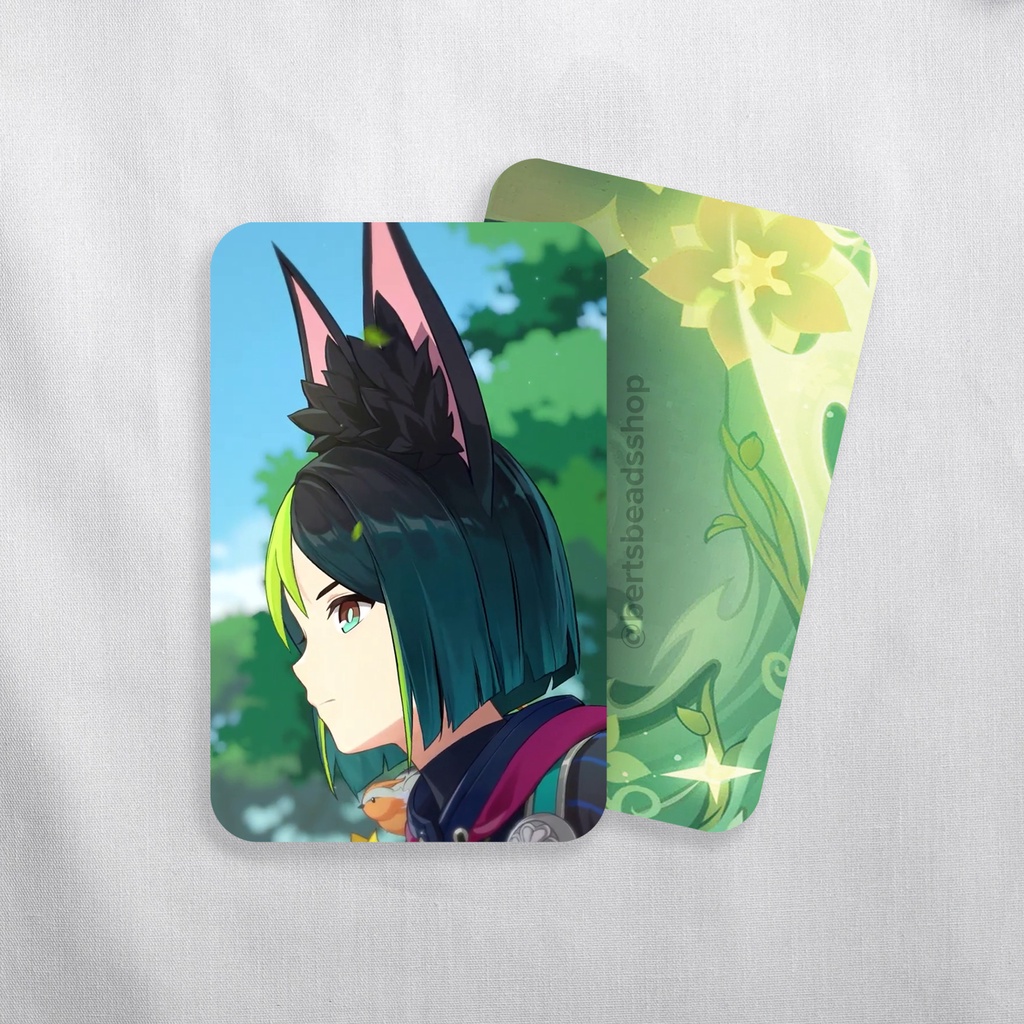 Genshin Impact Photocards - TIGHNARI Textured Photocards Front and Back ...