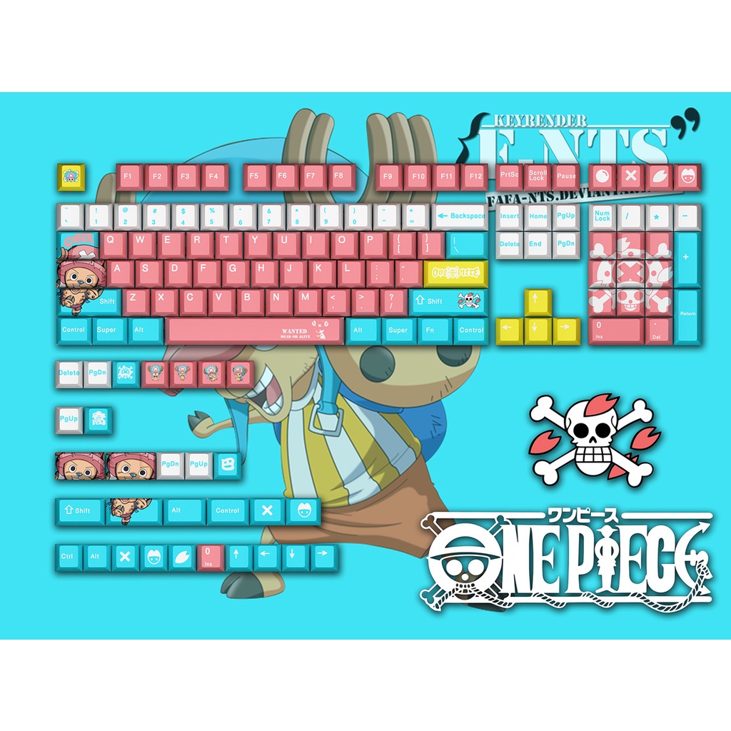 Tony Tony Chopper Keycap Cherry Profile One Piece Anime PBT DYE-SUB ...