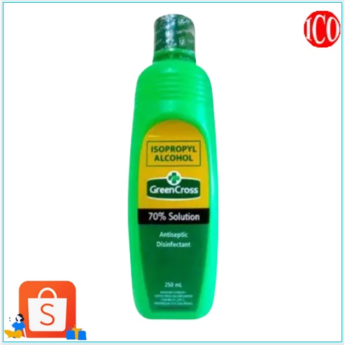 GREEN CROSS 70% ISOPROPYL ALCOHOL 250ML | Shopee Philippines
