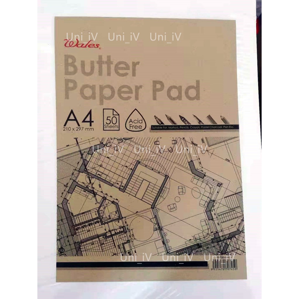 A4 Butter Paper Pad Tracing Sheet Kertas Tekap | Shopee Philippines