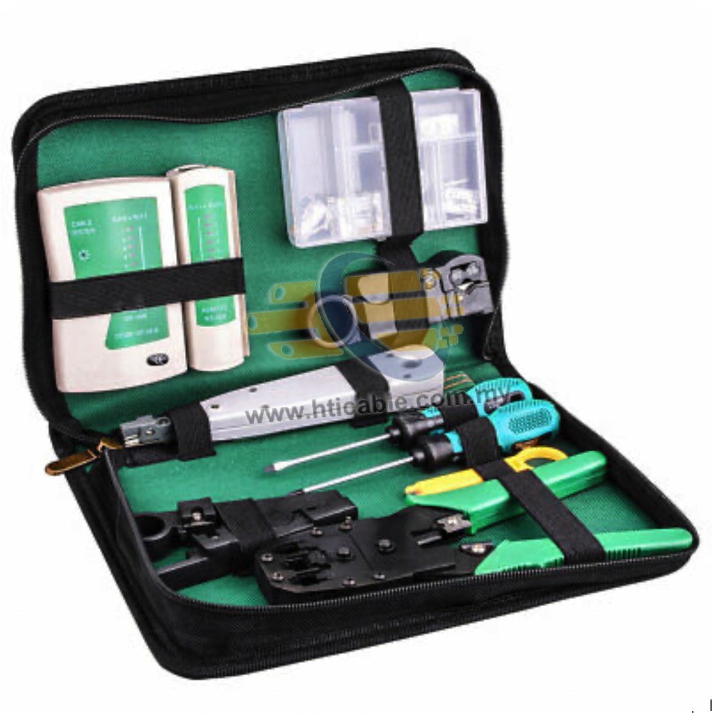 HTI RJ45 RJ11 Cat 6 LAN Network / Ethernet Cable / Repair Tool Kit ...