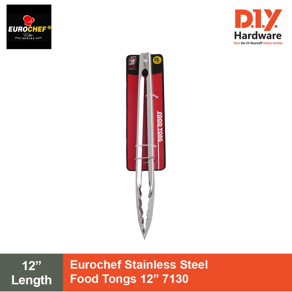 Eurochef Stainless Steel Food Tongs 12" 7130 | Shopee Philippines
