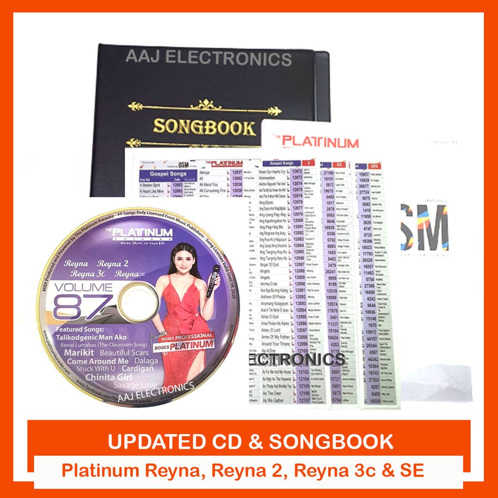 Updated CD & Songbook - Platinum Reyna,Reyna2,Reyna 3C, Reyna SE vol 102 | Shopee Philippines