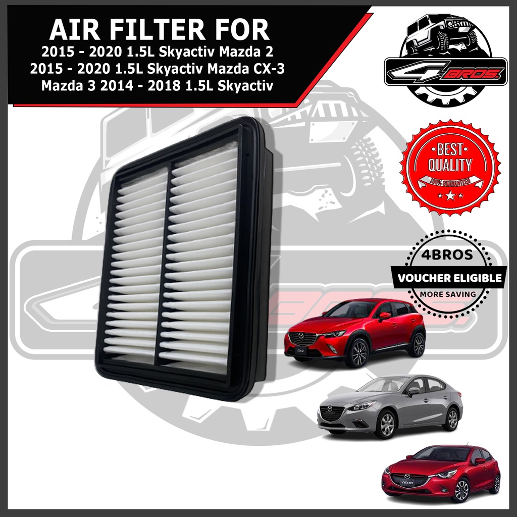 Excellabs Air Filter for Skyactiv Mazda 2 1.5L, Mazda CX-3 1.5L , Mazda ...
