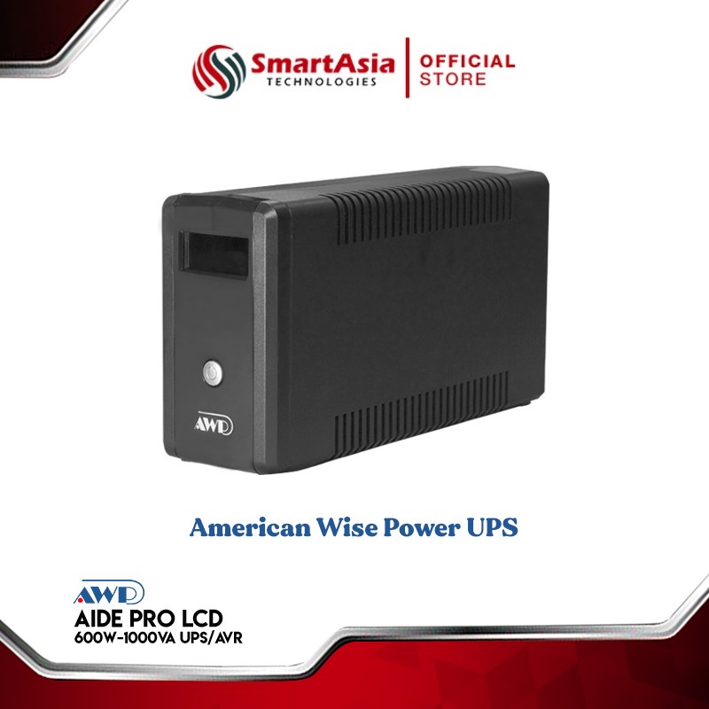 AWP Aide Pro LCD 600W-1000VA UPS/AVR Single Phase Line - Interactive ...