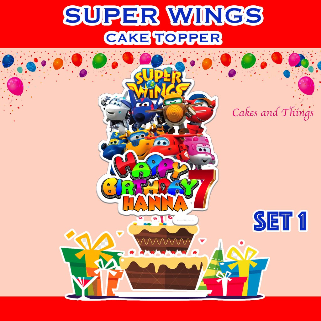 Super Wings Cake Topper (6 x 8 inches) | Shopee Philippines