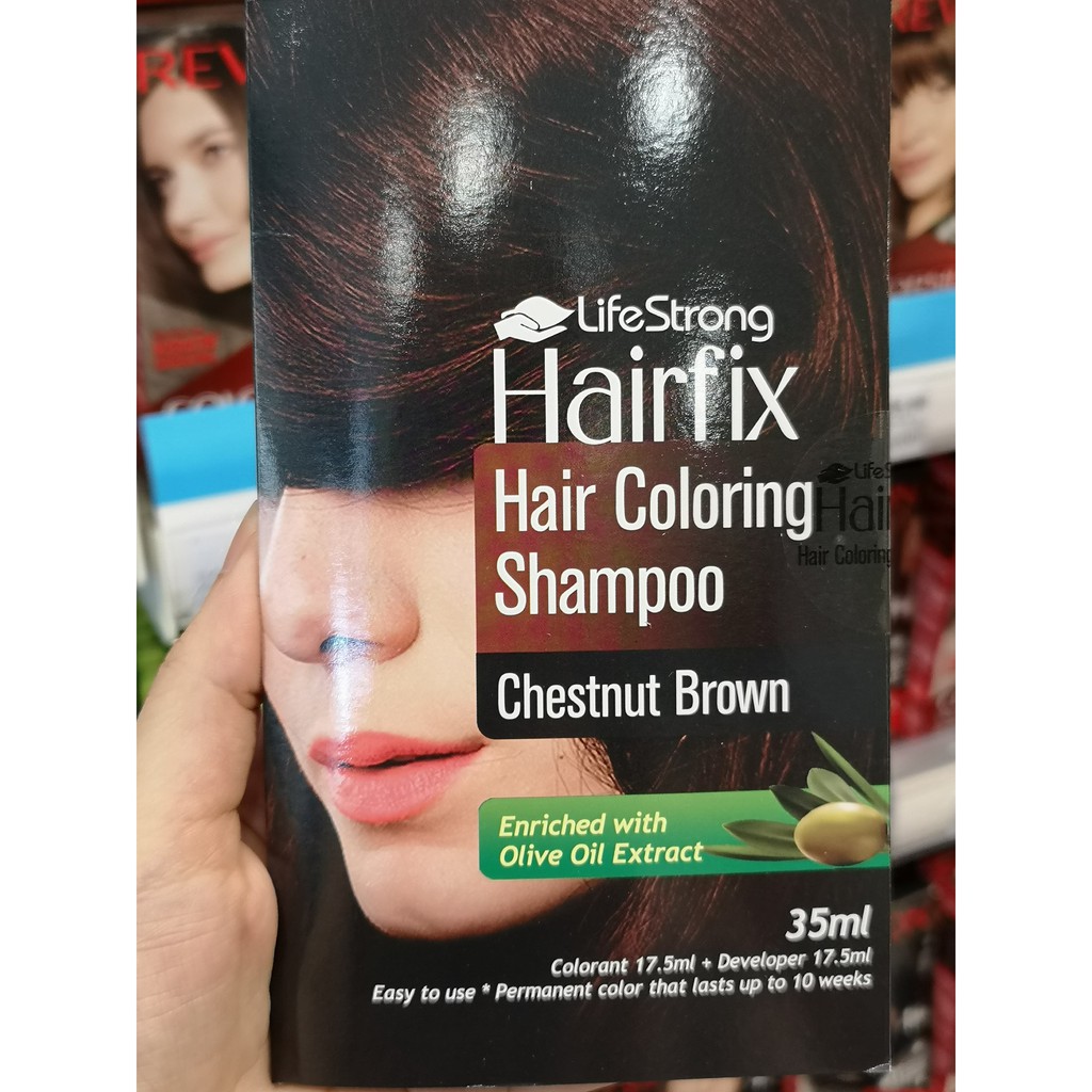 Hairfix Hair Coloring Shampoo Hair Color 35ml | Shopee Philippines