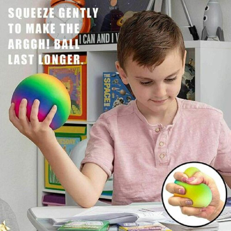 Stress Reliever Ball Hand Toy Autism Squeeze Anxiety Fidget For Kids ...