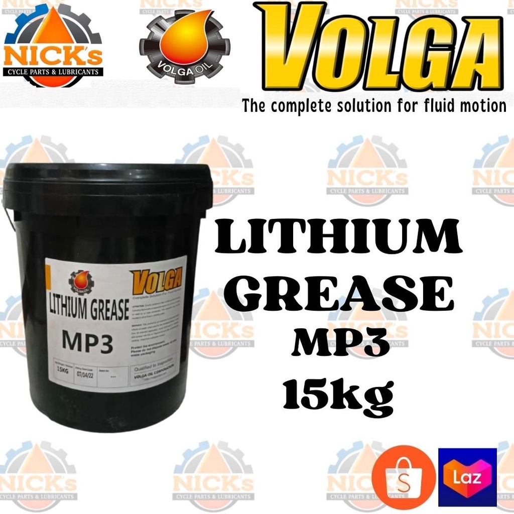 VOLGA LITHIUM GREASE MP3 - 15KG | Shopee Philippines