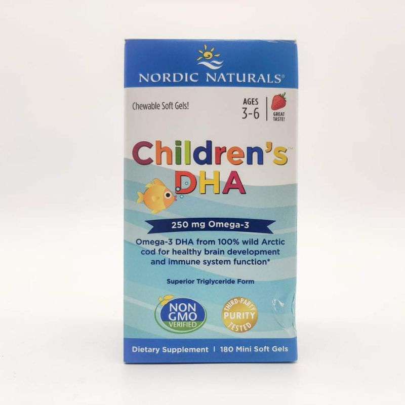 USA Onhand | Nordic Naturals Algae DHA Children's DHA Mini Soft Gels ...