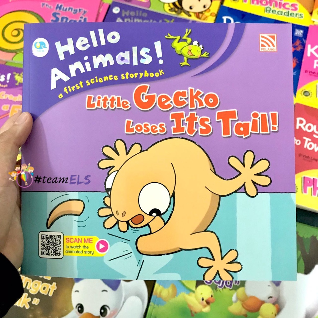Hello Animals - Little Gecko Loses Its Tails by Pelangi Books | Shopee ...