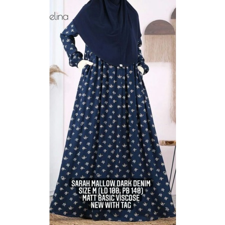 Sarah MALLOW DARK DENIM SIZE M ATELIER ANGELINA | Shopee Philippines
