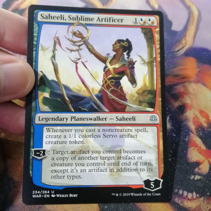 1 Saheeli, sublime artificer WAR of the spark MTG card magic commander ...