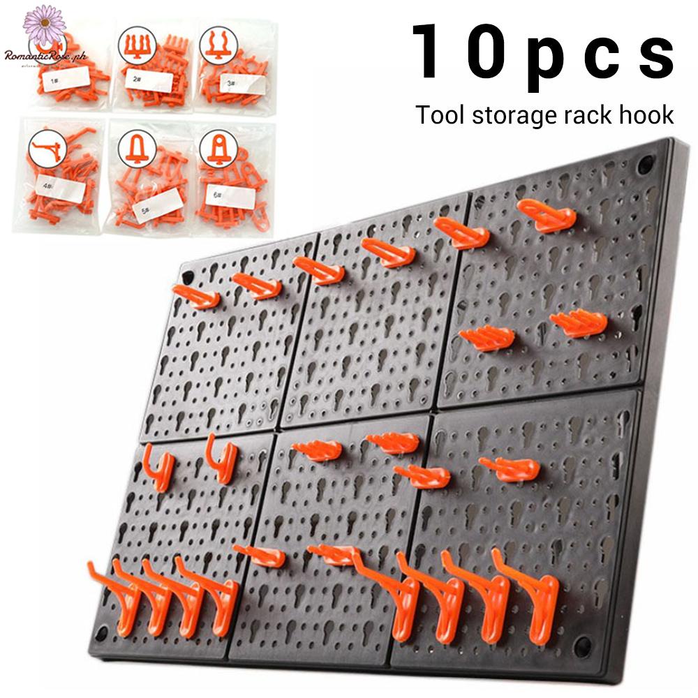 10pcs Plastic Hardware Tools Utility Hooks Heavy Duty Wall Mounted ...