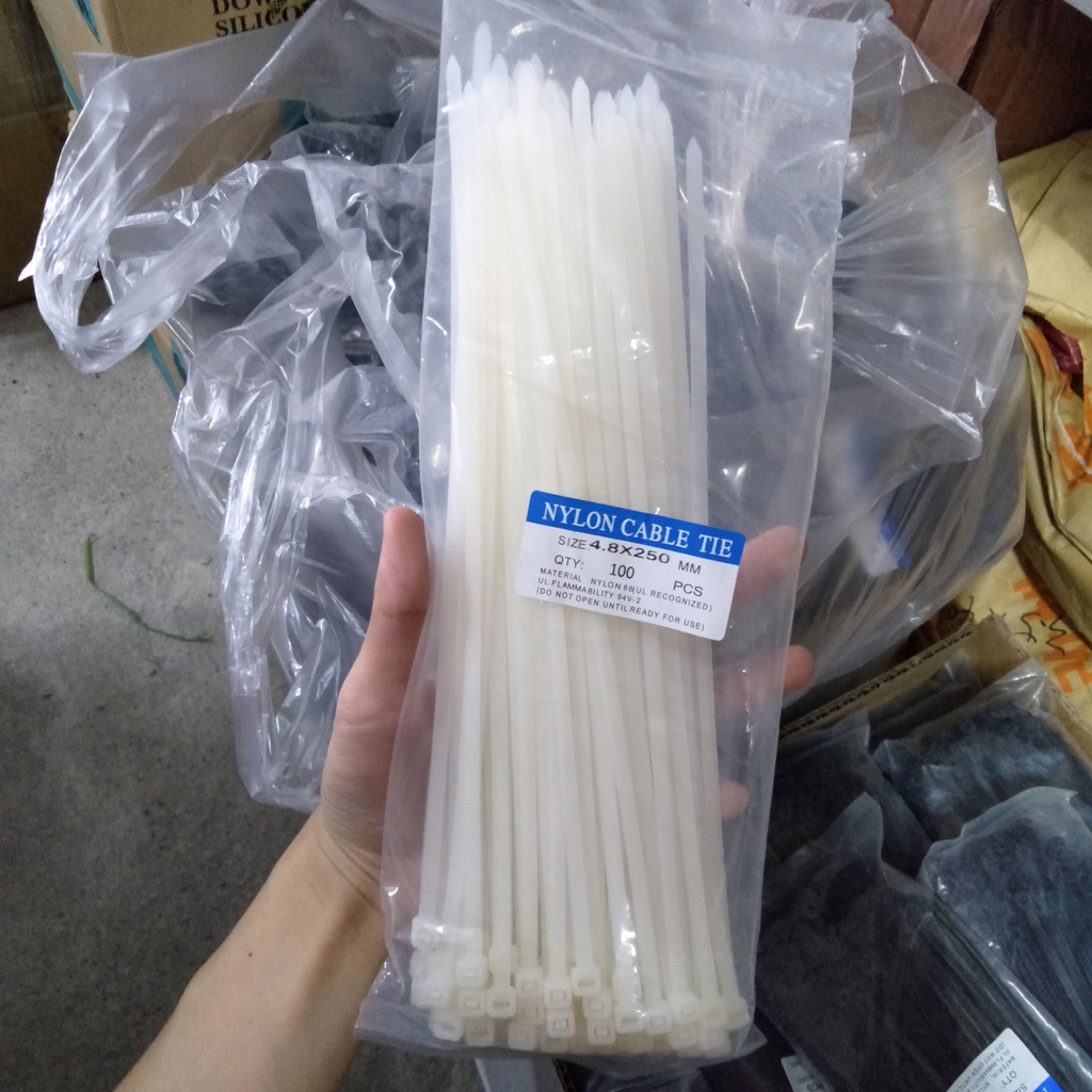 (100pcs) Nylon Cable Tie Nylon Tie Cable Zip Tie 4 6 8 10 12 14 inch ...
