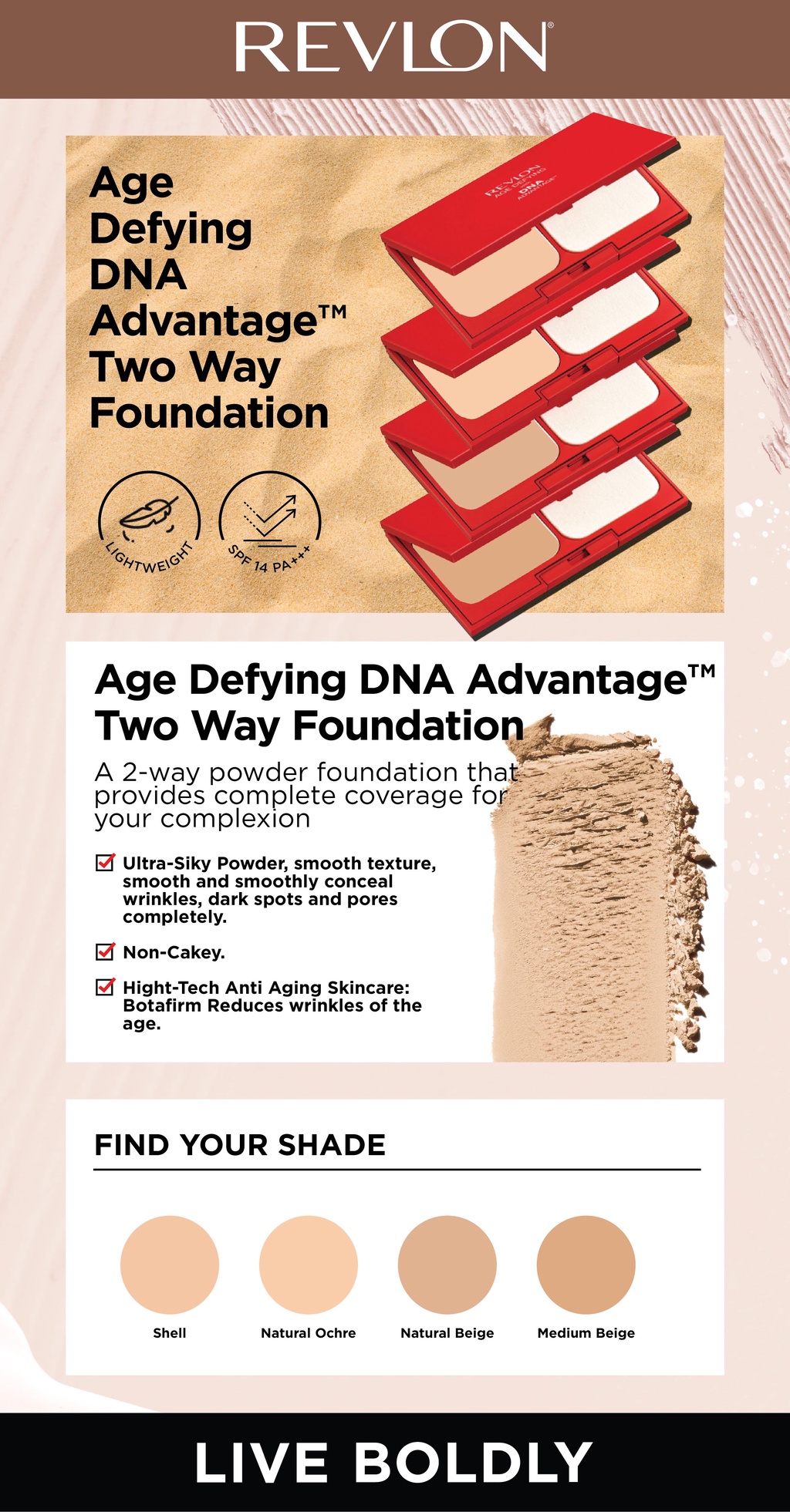 Revlon Age Defying With Dna Advantage 2Way Powder 10.5G | Shopee ...