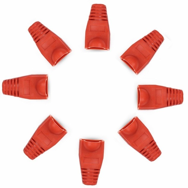 100Pcs/Lot Multi-color CAT5e crystal head sheath ethernet cable ...