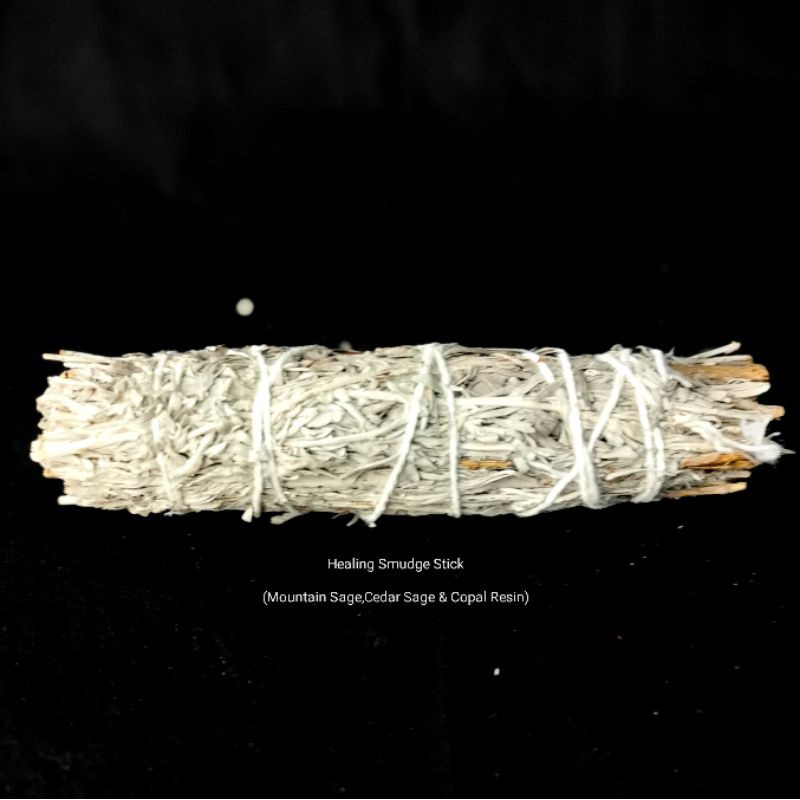 Healing Smudge Stick (Mountain Sage,Cedar Sage & Copal Resin) Packaged ...